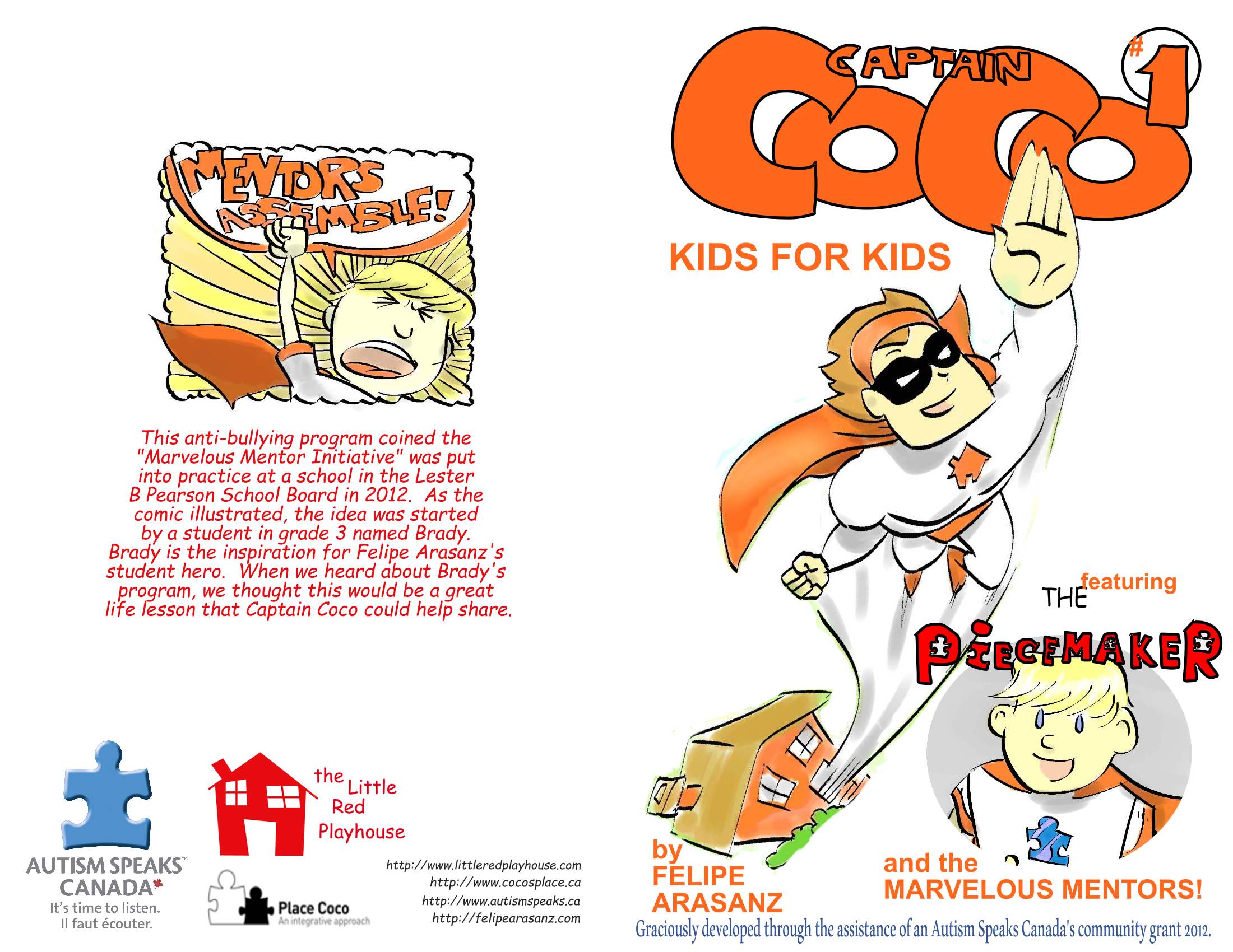 Captain Coco – Kids for Kids – booklet side 1 – The Felipe Arasanz Art ...